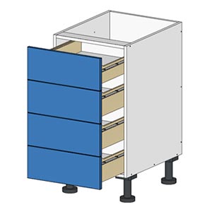 Flatpack 4 Drawer Base Cabinet | goFlatpacks