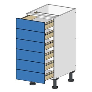 Flatpack 6 Drawer Base Cabinet | goFlatpacks