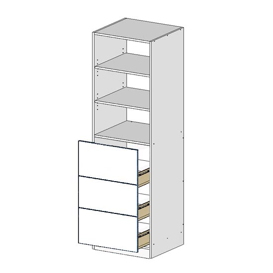 Flatpackl Robe Unit w Drawers Shelves | goFlatpacks